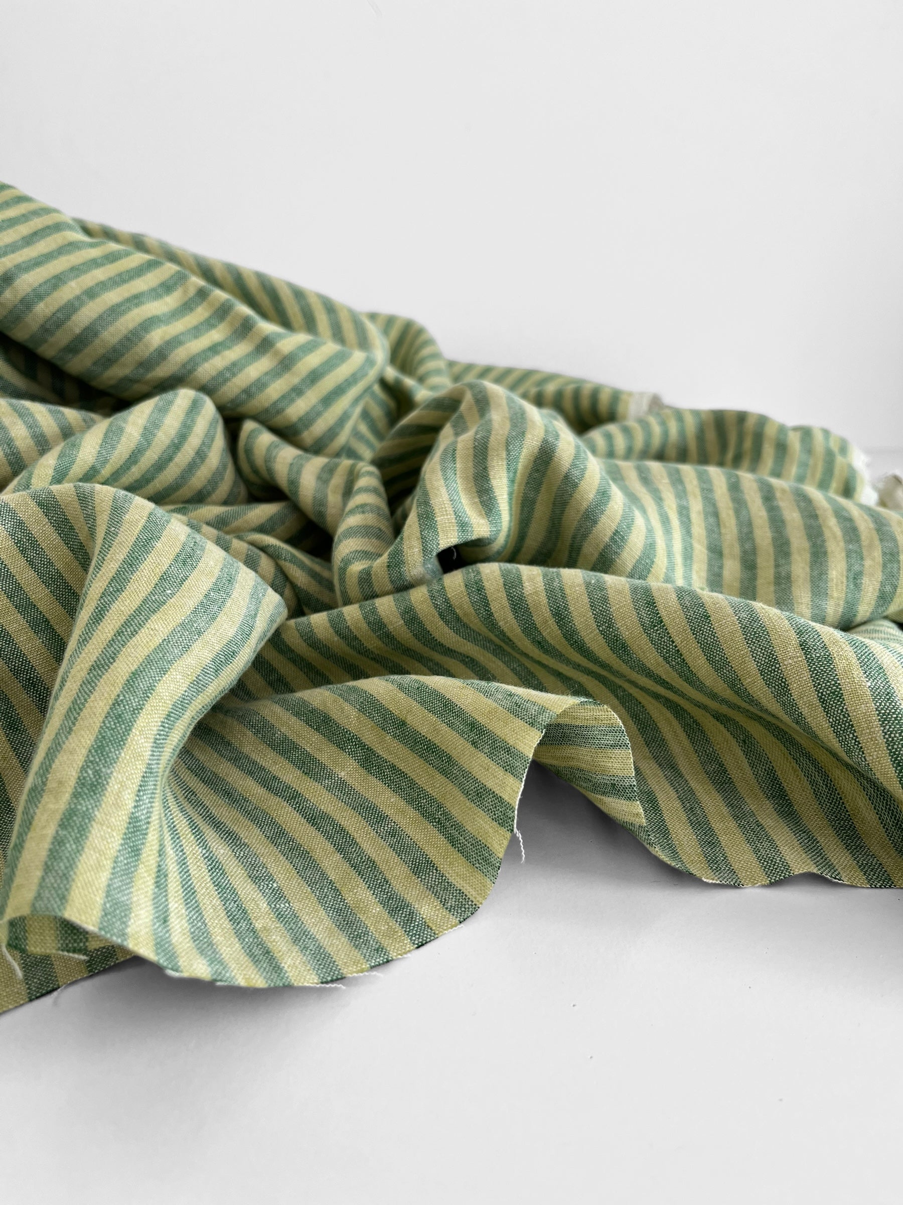 Stripy linen fabric by the meter | yarn dyed – all natural fabrics