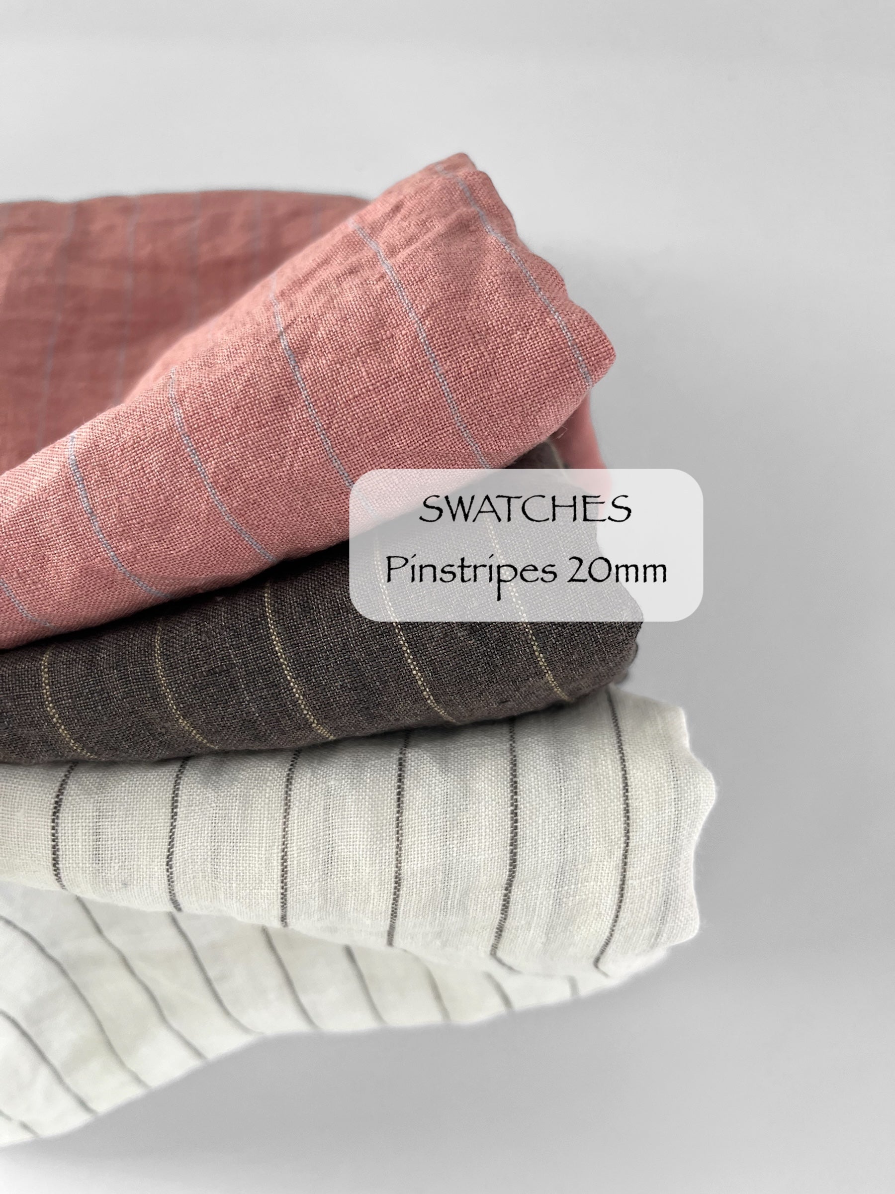 Yarn dyed linen fabric | stripes SWATCH – all natural fabrics